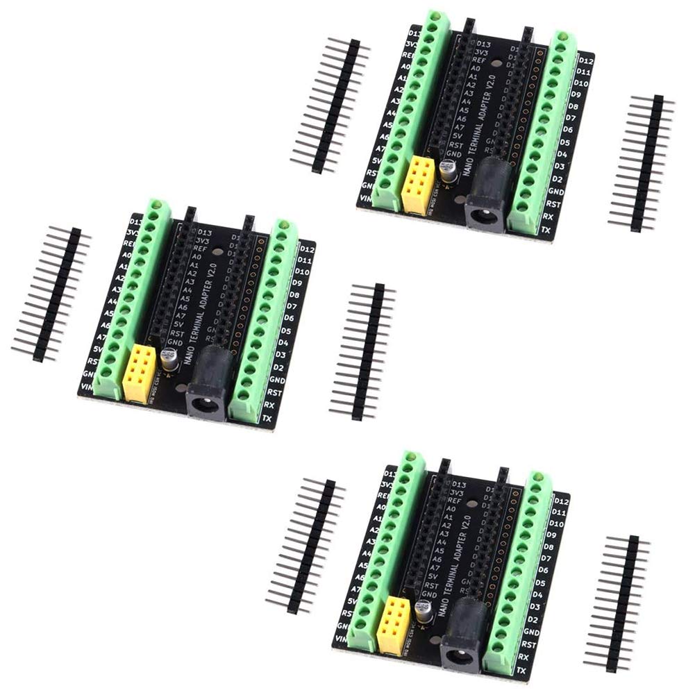 AiTrip 3pcs for Nano V3.0 AVR ATMEGA328P Terminal Adapter Expansion ...