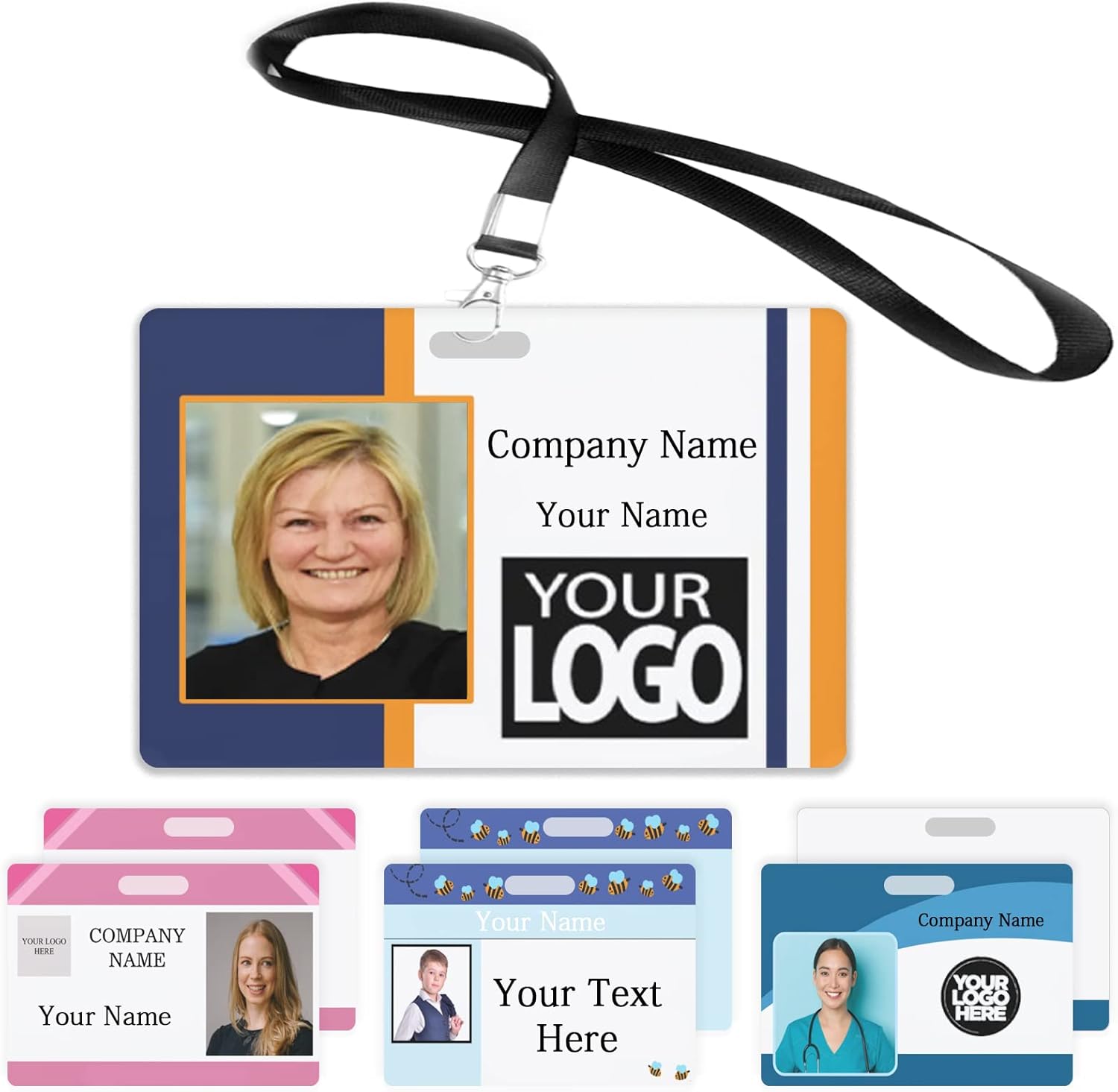 Amazon.com : Custom Id Badge, Personalized Employee Photo ...