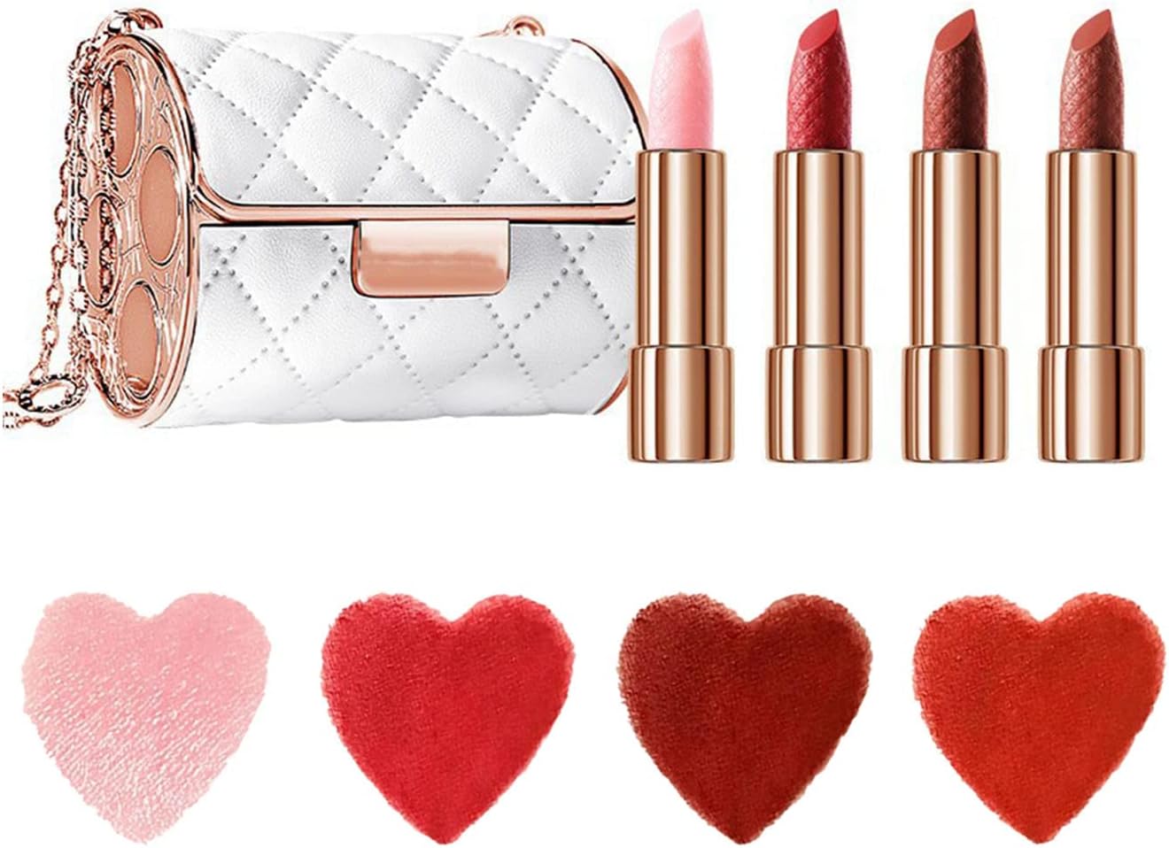 Amazon.com : Erinde Leopard Matte Lipstick Makeup Set, Non-Stick Cup ...