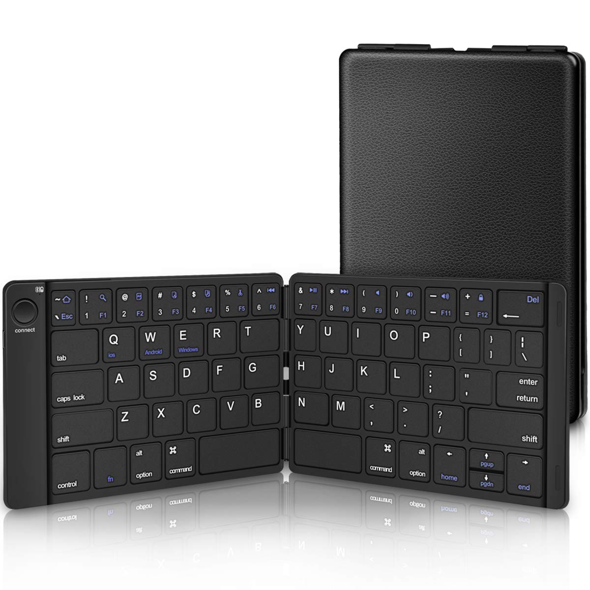 Buy Sounwill Foldable Keyboard, Wireless Portable Keyboard with Stand ...