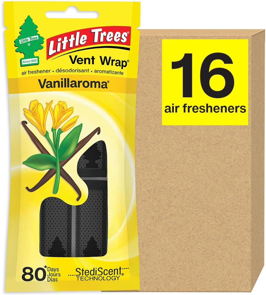 LITTLE TREES Car Air Freshener. Vent Wrap Provides Long-Lasting Scent ...