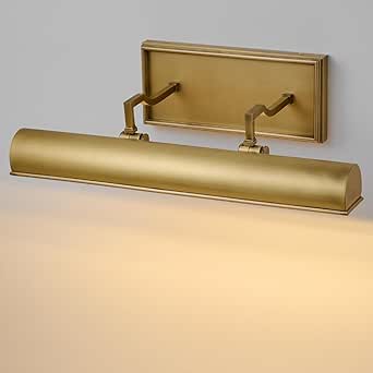 Gold Hardwired Art Picture Light: 18 Inch Long Painting Lights - Brass ...