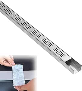 Amazon.com: Pool Deck Drain Channel, Outdoor Concrete Trench Drainage ...