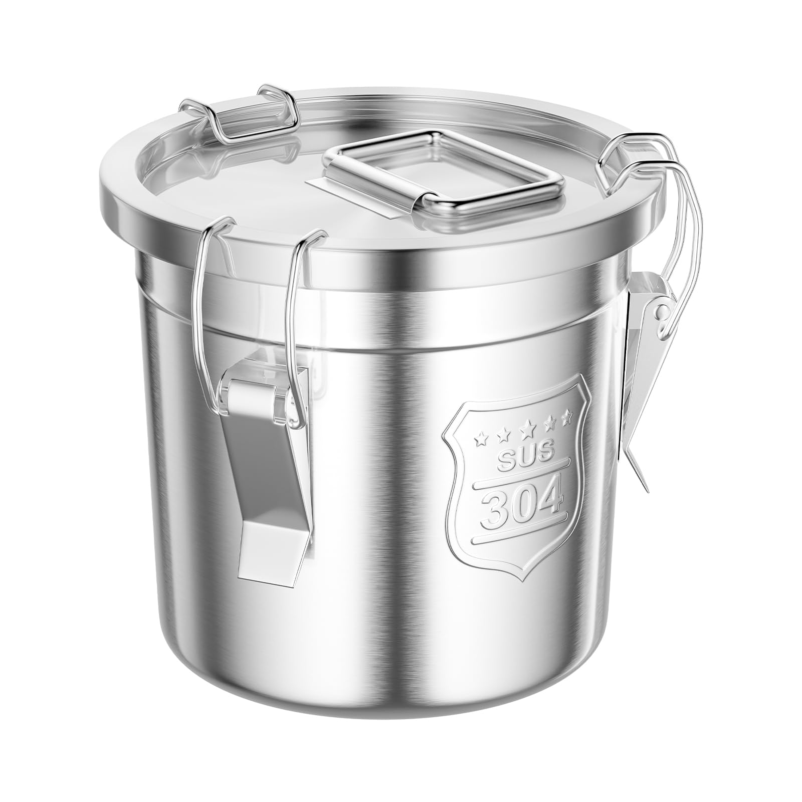 Amazon.com: 304 Stainless Steel Airtight Canister for Kitchen, 1.59Gal ...