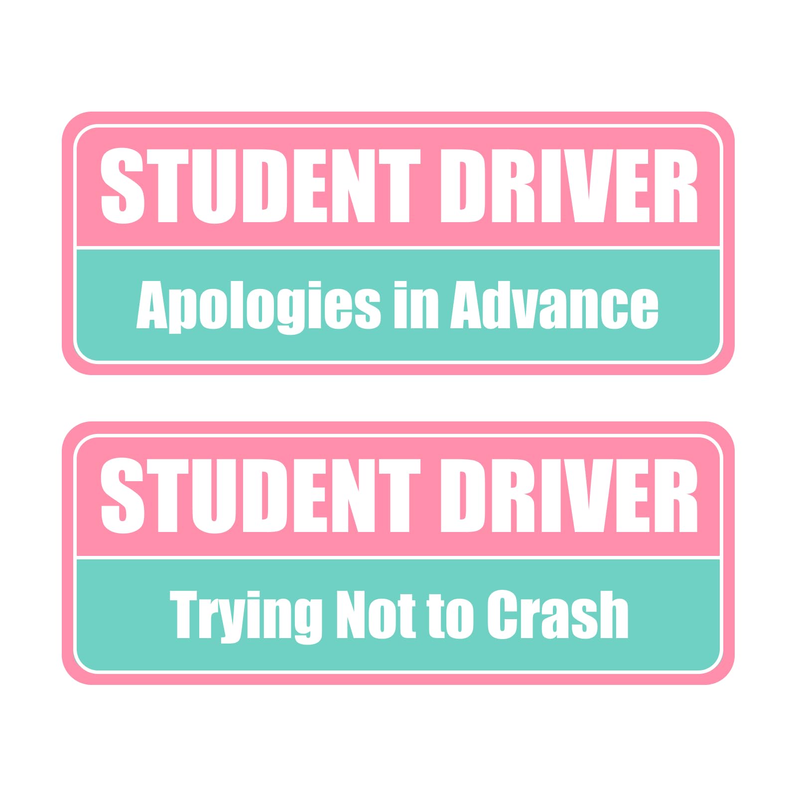 Amazon.com: Lusinus Pink Student Driver Magnet for Car - 2-Pack ...