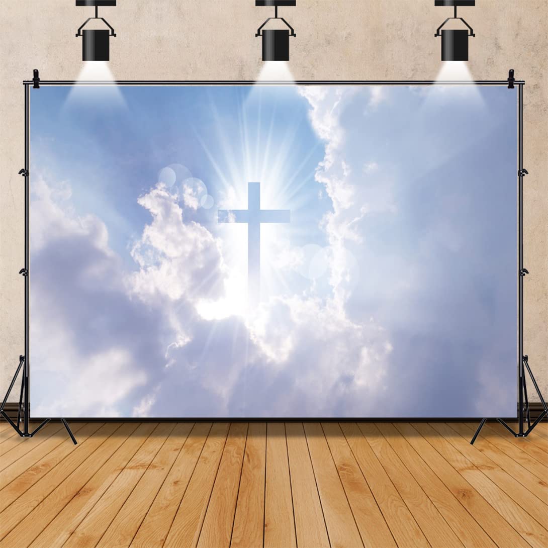 Dorcev 8x6ft Crucifix Photography Background Christian Cross Faith Holy ...