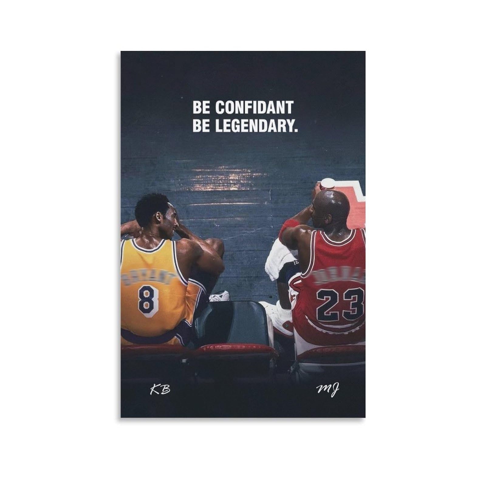 Amazon.com: Basketball Superstar Posters Kb Mj Poster Mamba Mentality ...