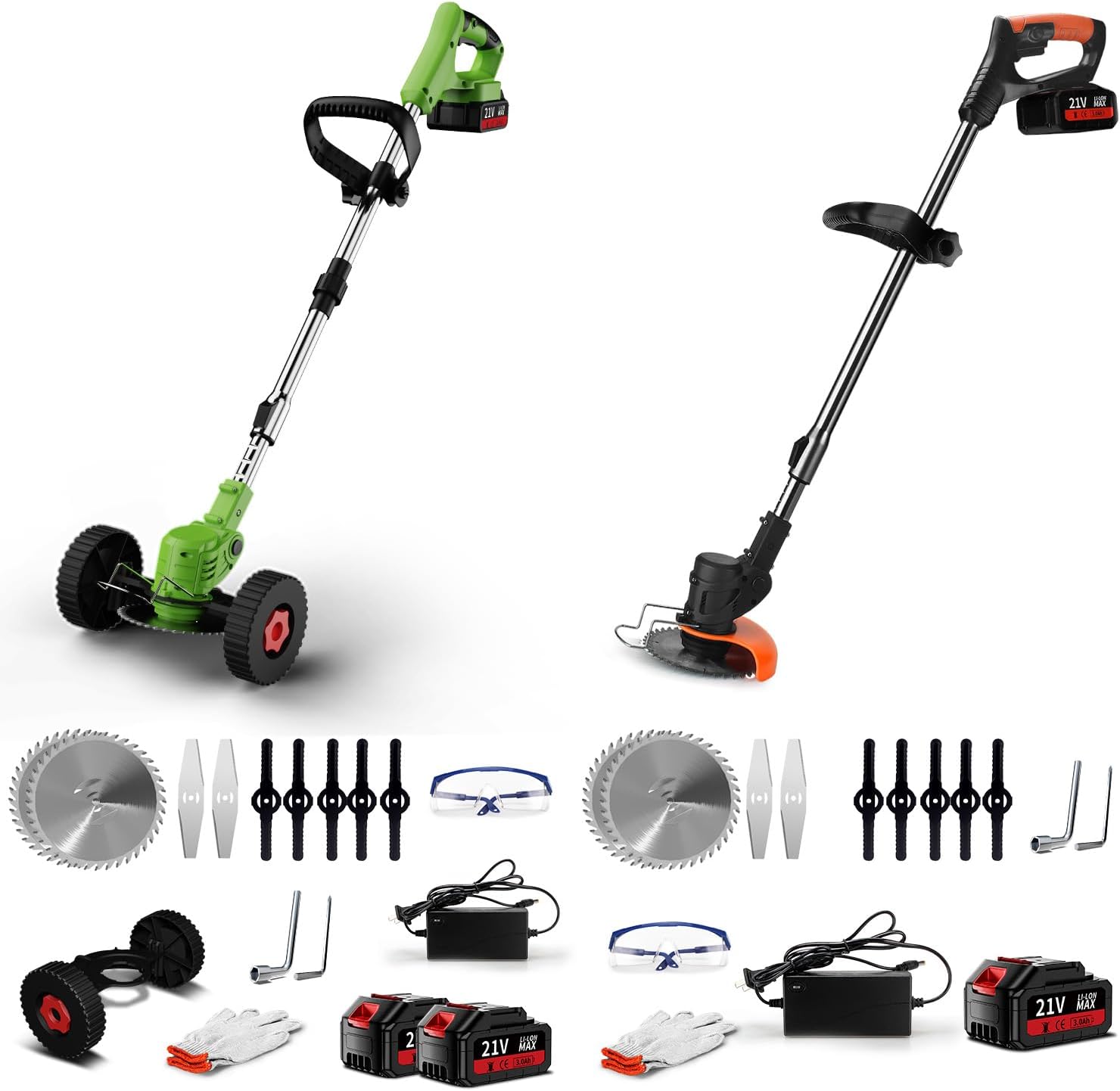 Amazon.com : Weed Wacker Battery Operated,Weed Wacker Electric 3-in-1 ...