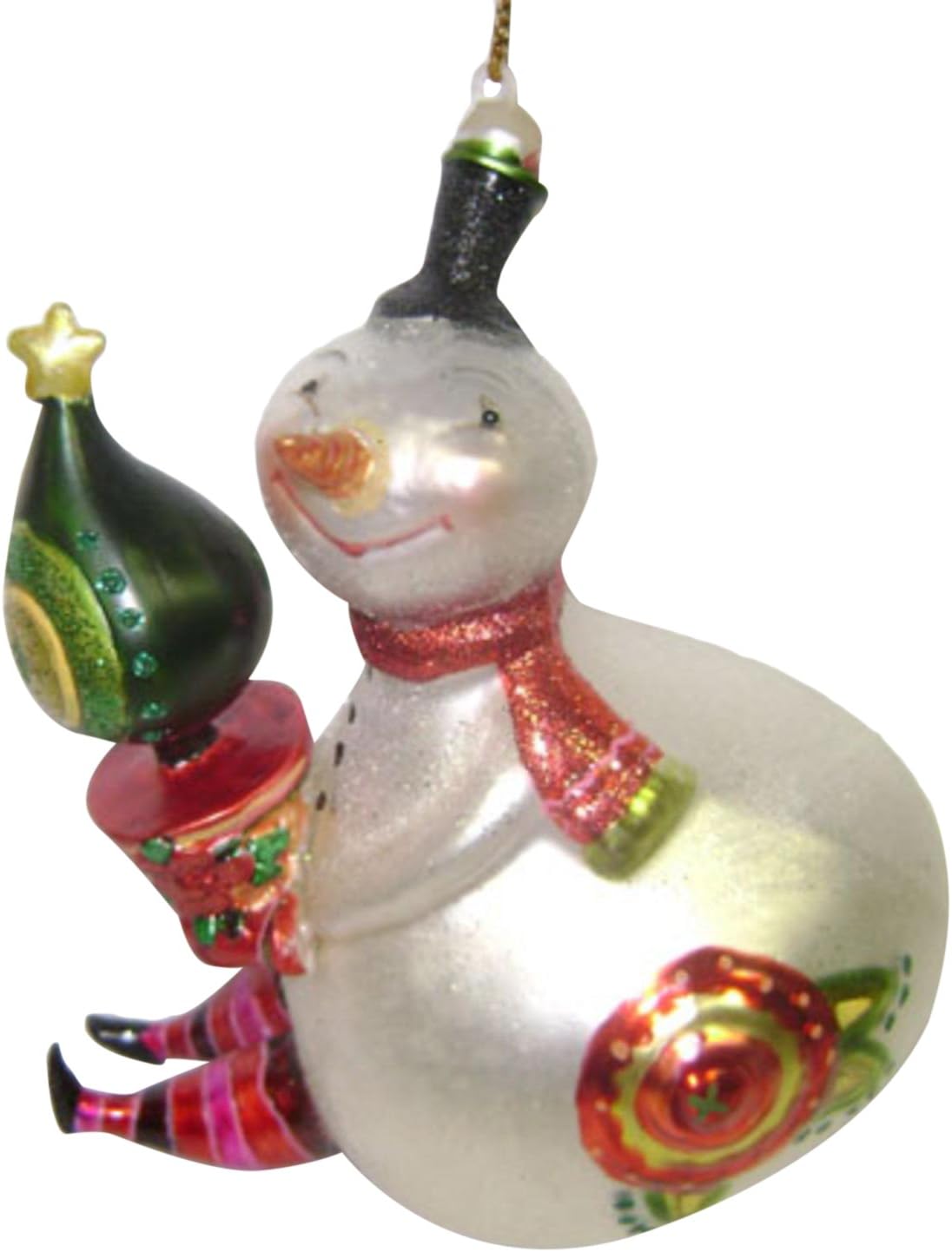 Amazon.com: Bethlehem Lighting GKI Shiny Glitter Snowman with Tree ...