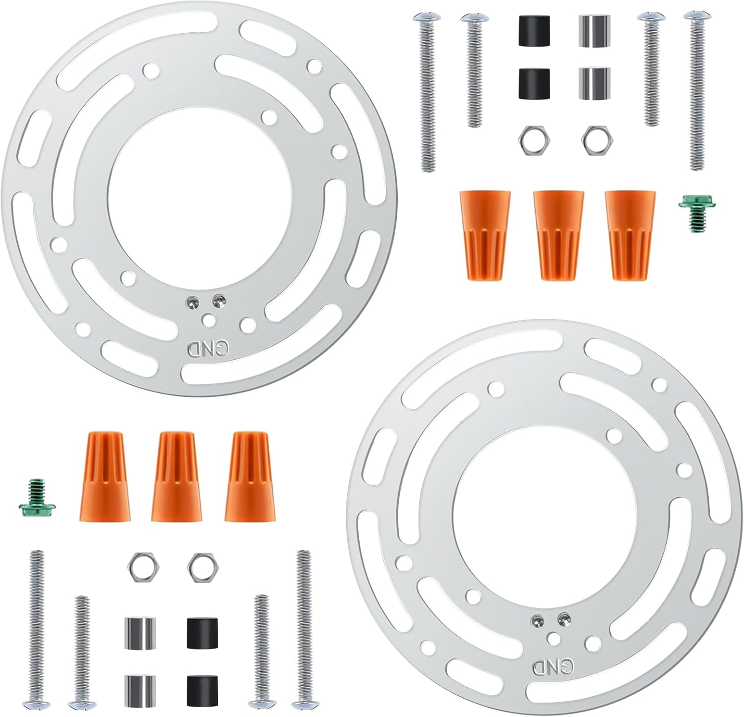 ONESMING 2 Pack Universal Light Fixture Mounting Bracket,4 Inches Steel ...