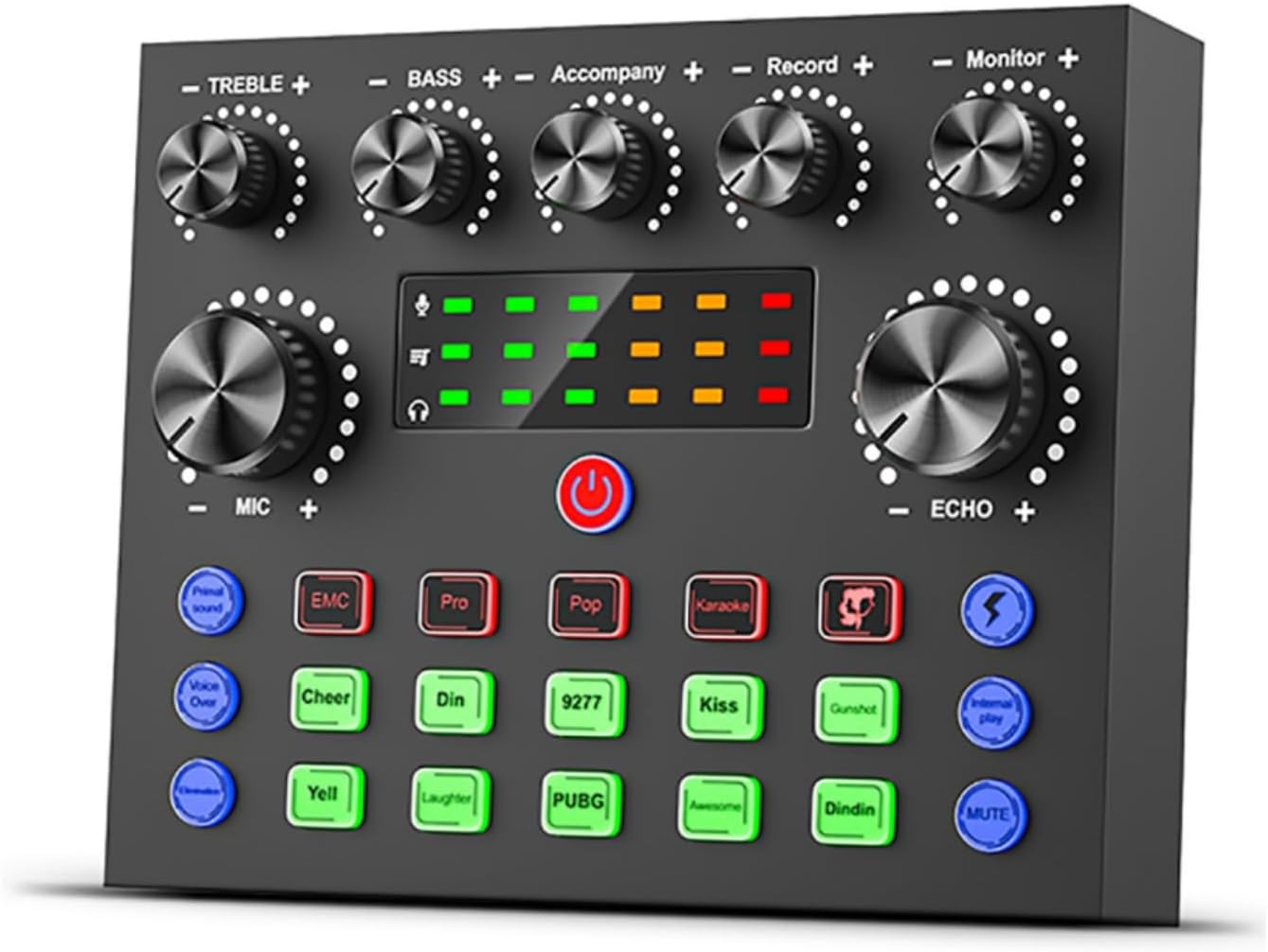 Amazon.com: Live Sound Card with DJ Mixer Effects & Voice Changer ...