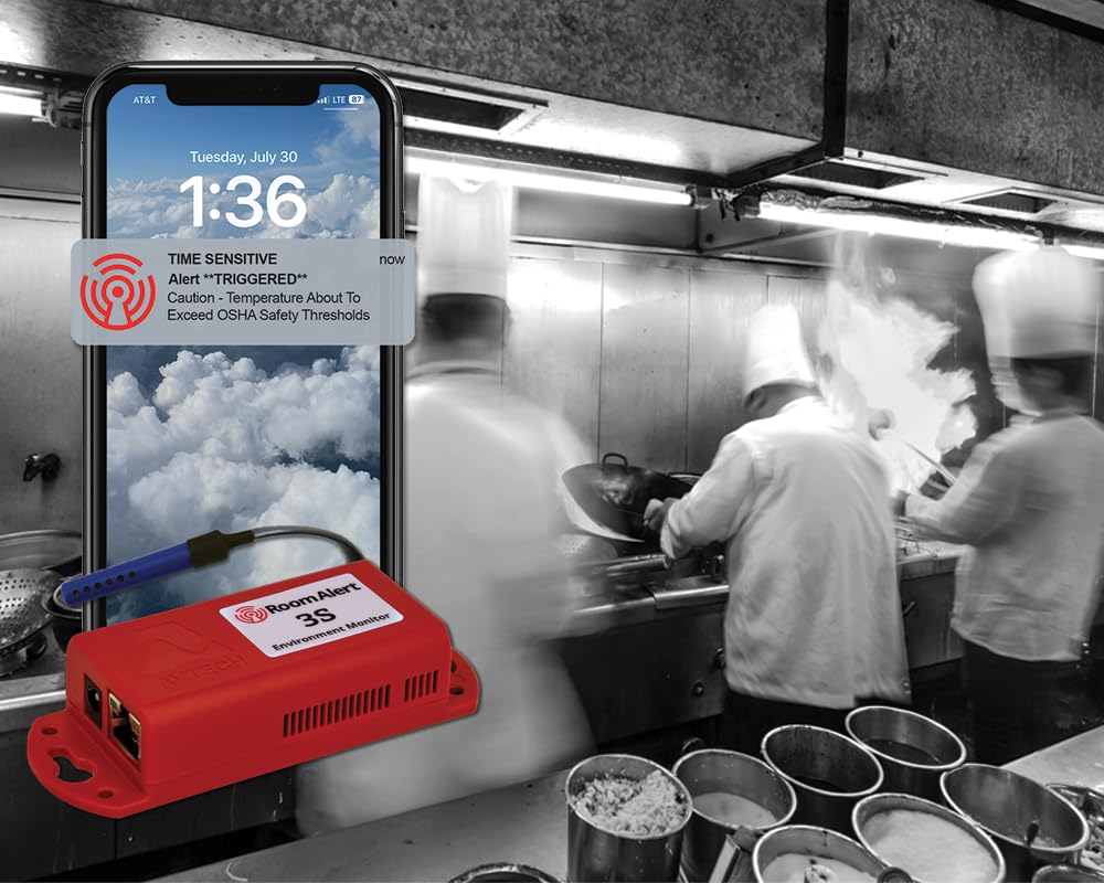 Amazon.com: Room Alert Heat Safety Monitor - Room Alert 3S Monitor ...