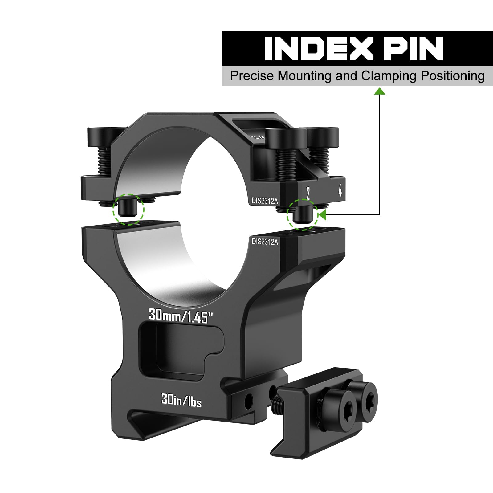 Snapklik.com : 7075 Aluminum Scope Rings, 30mm Rifle Scope Mount Rings ...