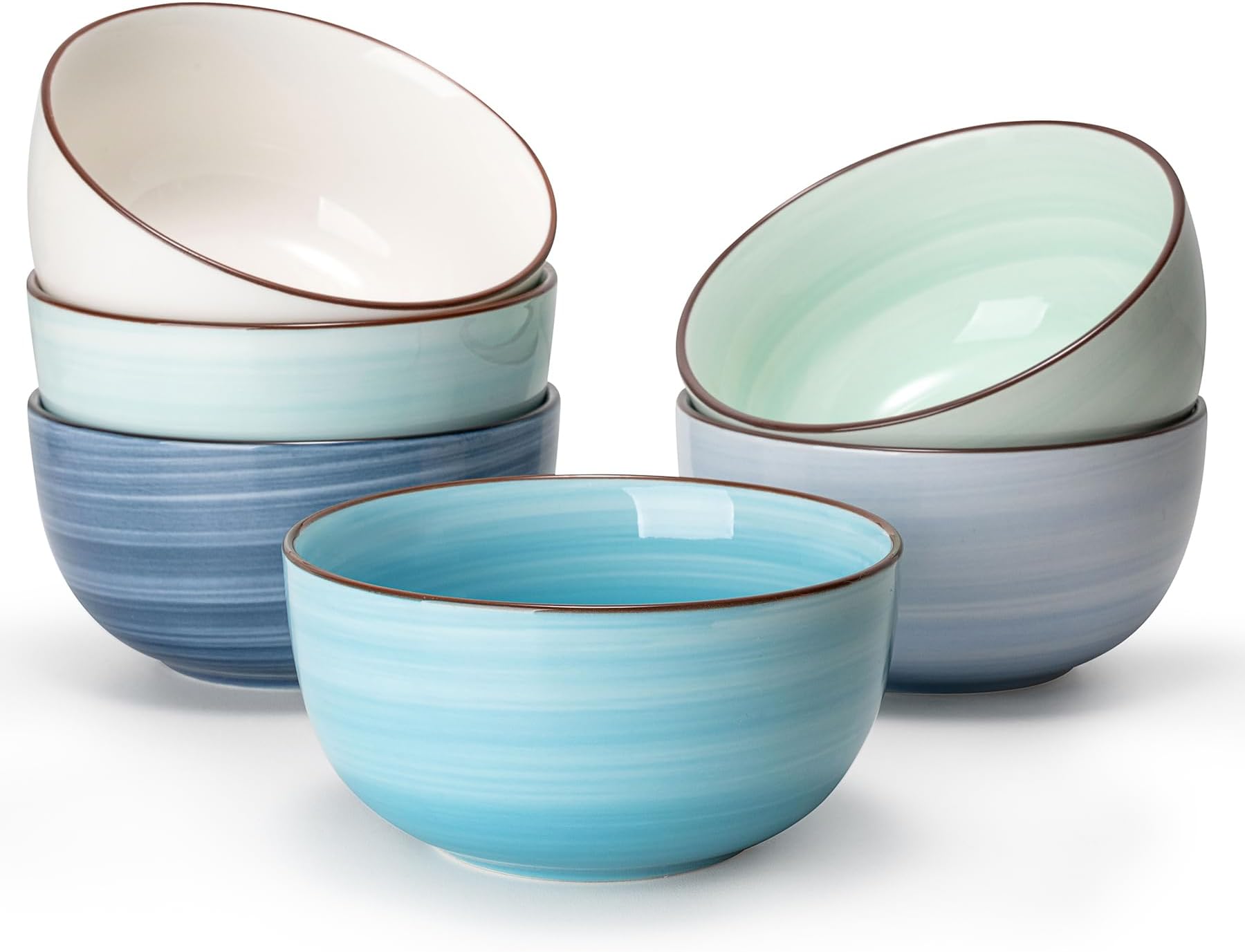 Amazon.com: ZOOFOX Set of 8 Small Bowls, 10 Ounce Ceramic Bowls for ...