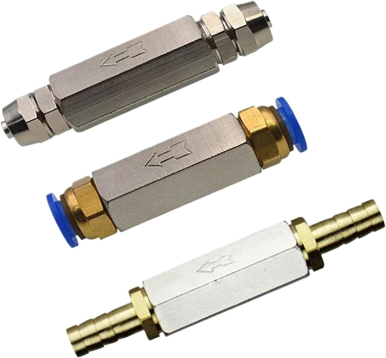 Amazon.com: MPOCJRGM Brass Pneumatic Check Valve Full Port One Way Non ...
