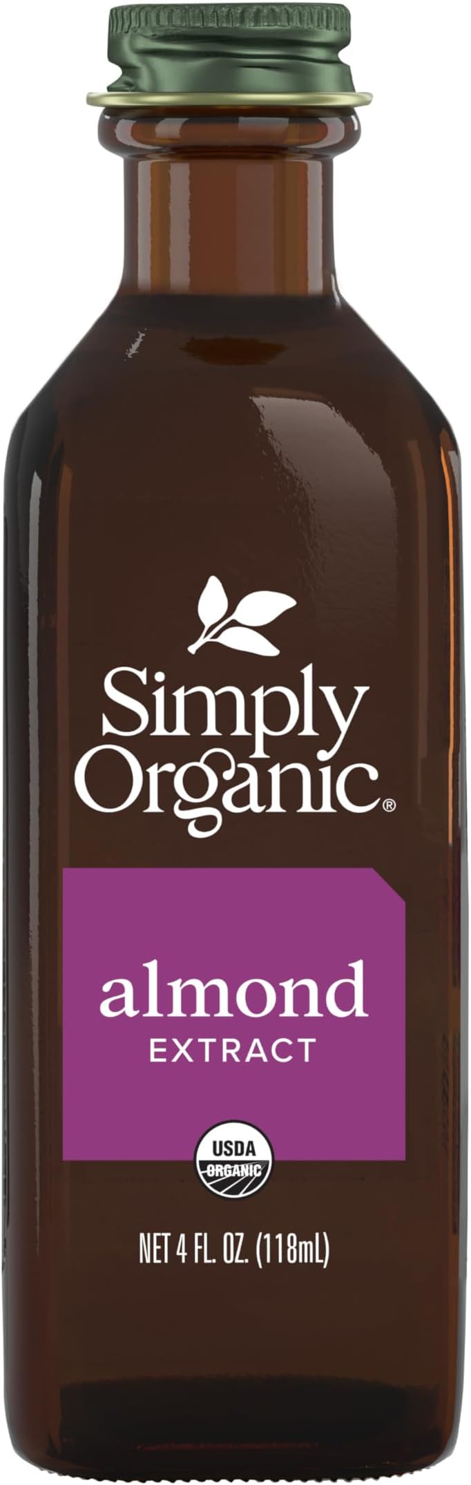 Amazon.com: Simply Organic Almond Extract, Certified Organic | 4 oz ...