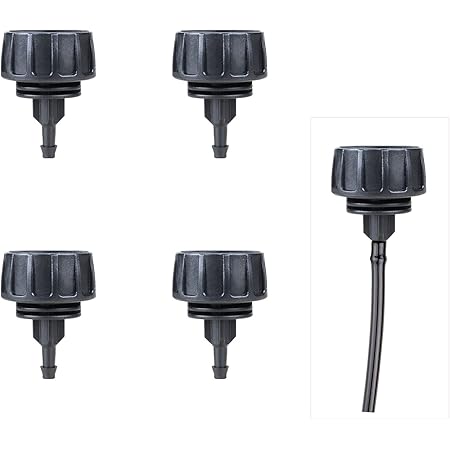 Amazon.com : Retisee 12 Pcs 1/4 Inch Drip Irrigation Hose Connectors to ...