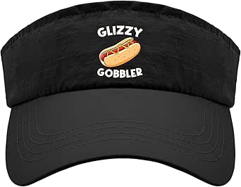 Generic Funny hot Dog glizzy Gobble Hat Sun Visor Hat for Adult Visor ...