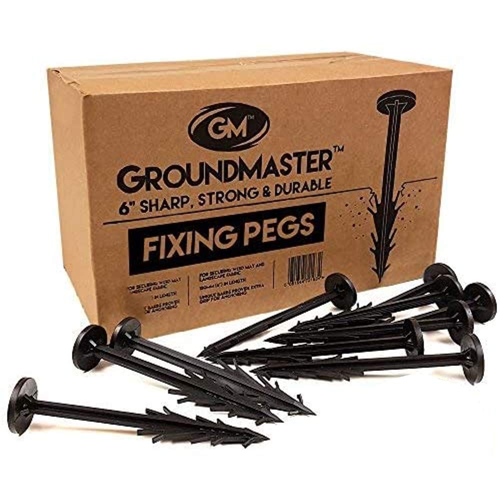 GroundMaster 6" Garden Pegs - UV Stabilised Anti-Pull Securing Pegs ...