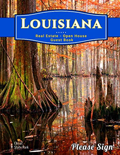 Louisiana Real Estate Open House Guest Book: Spaces for guests’ names ...