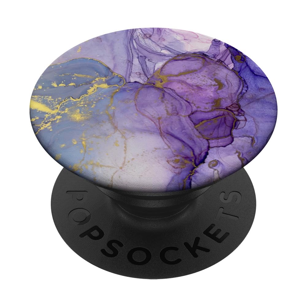 Amazon.com: Watercolor Purple Abstract Pattern PopSockets Swappable ...