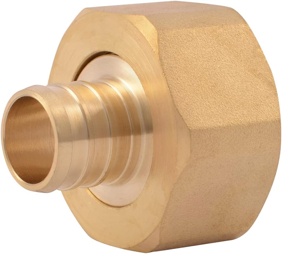 Amazon.com: Midline Valve XND0034-OM Brass Water Meter Coupling Adapter ...