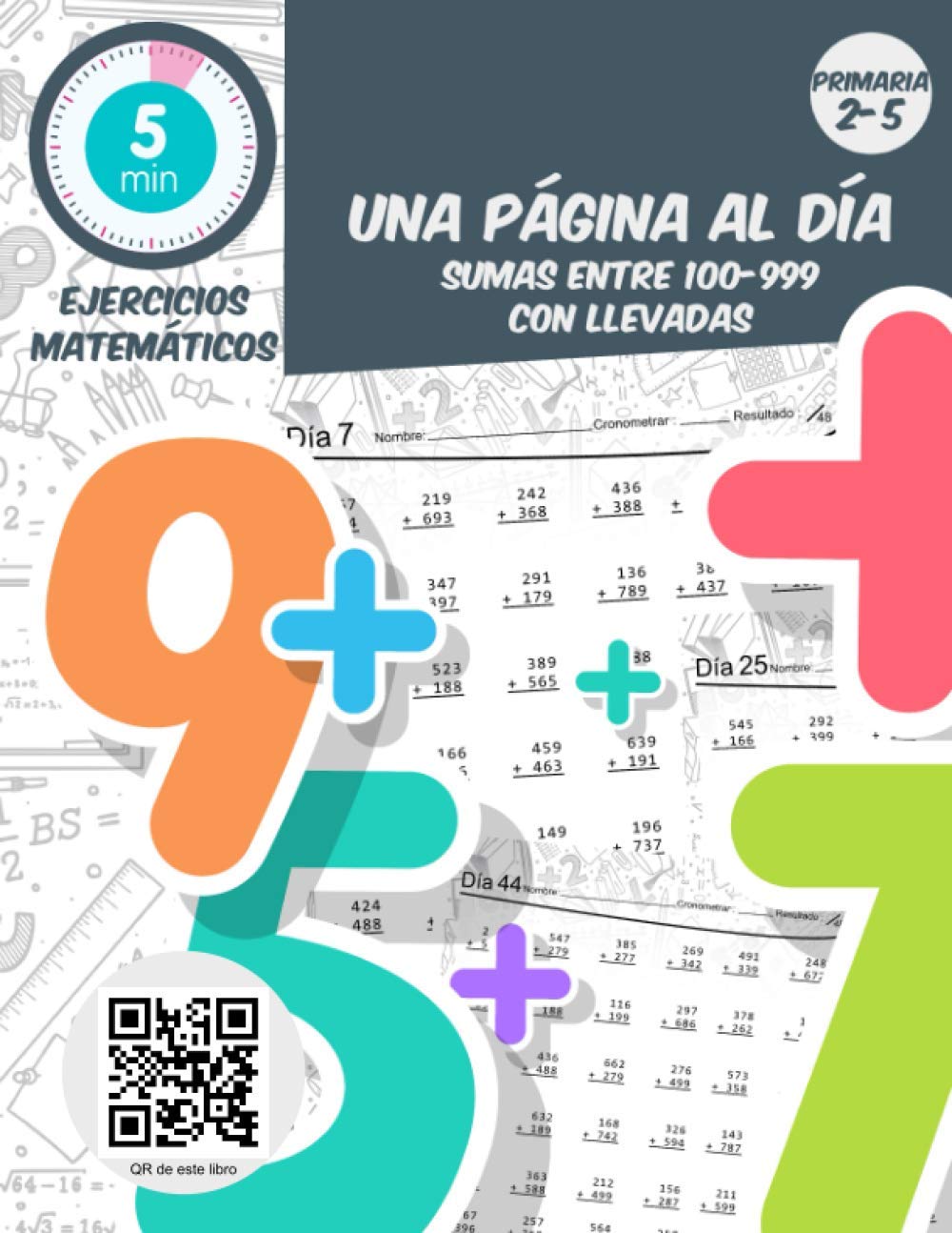 Buy 5 min ejercicios matemáticas una página al dia sumas entre 100-999 ...