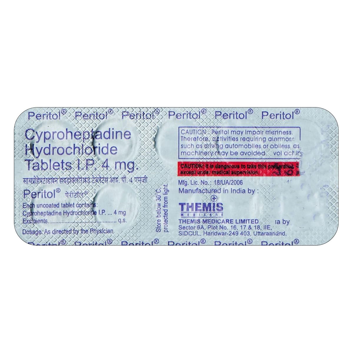 Peritol 4mg - Strip of 10 Tablets : Amazon.in: Health & Personal Care