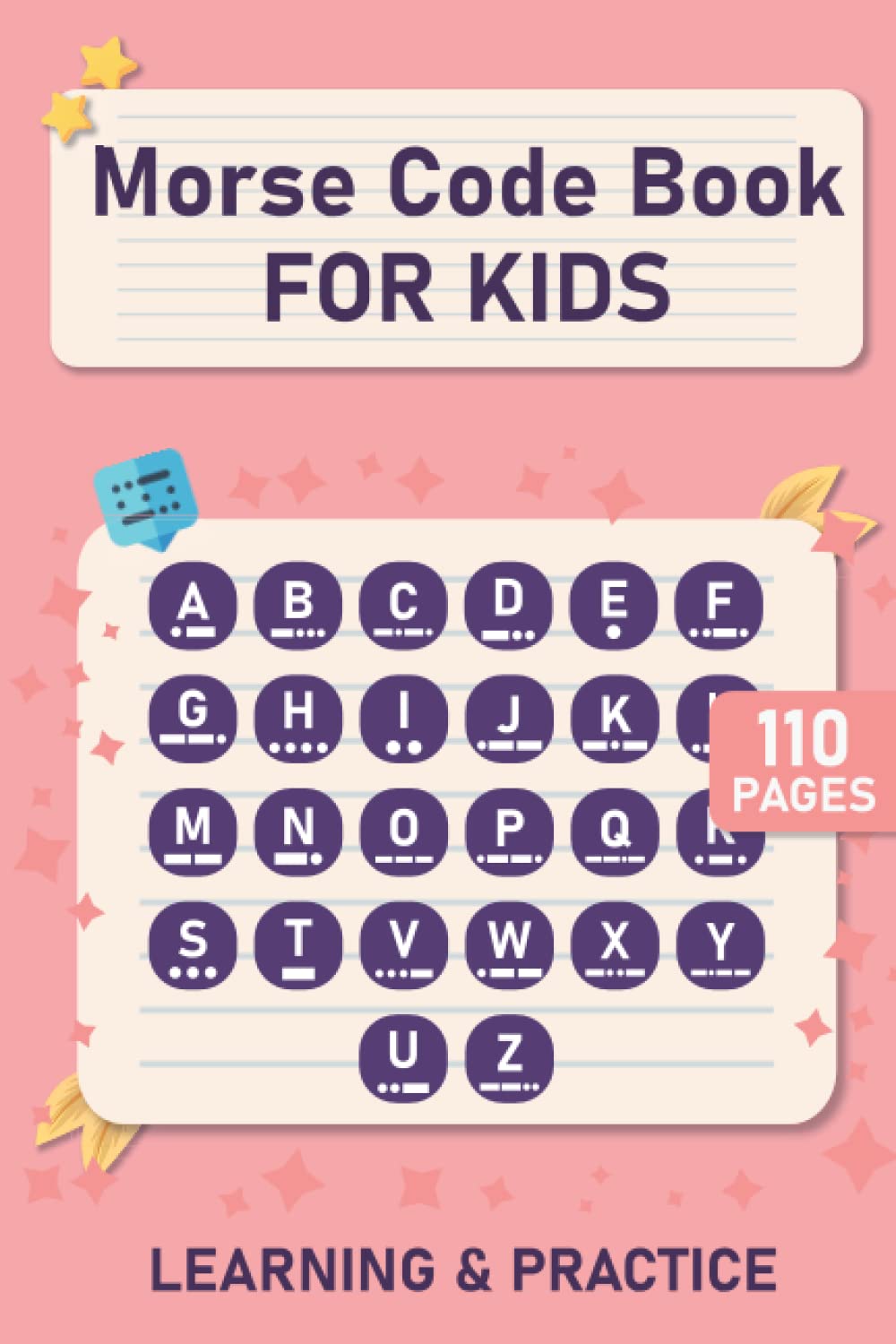 Buy Morse Code Book For kids: Morse Code Practice Book Learn International Morse Code Letter ...