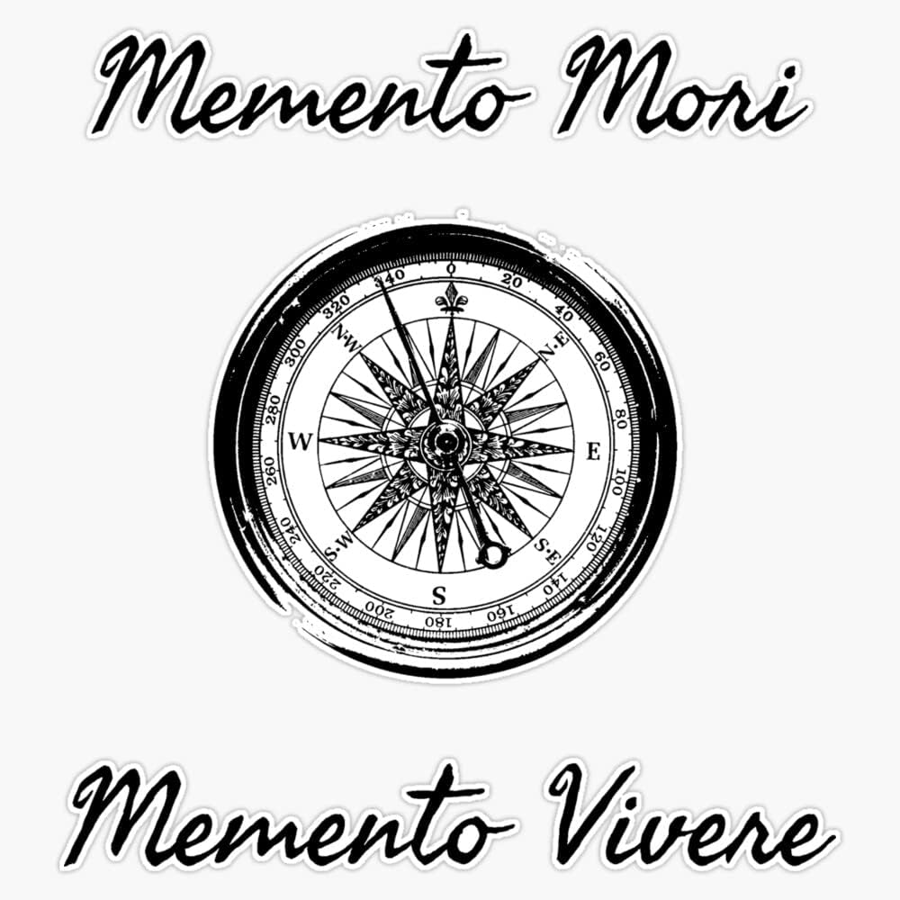 Amazon.com: Momento Mori and Momento Vivere Bumper Sticker Vinyl Decal ...