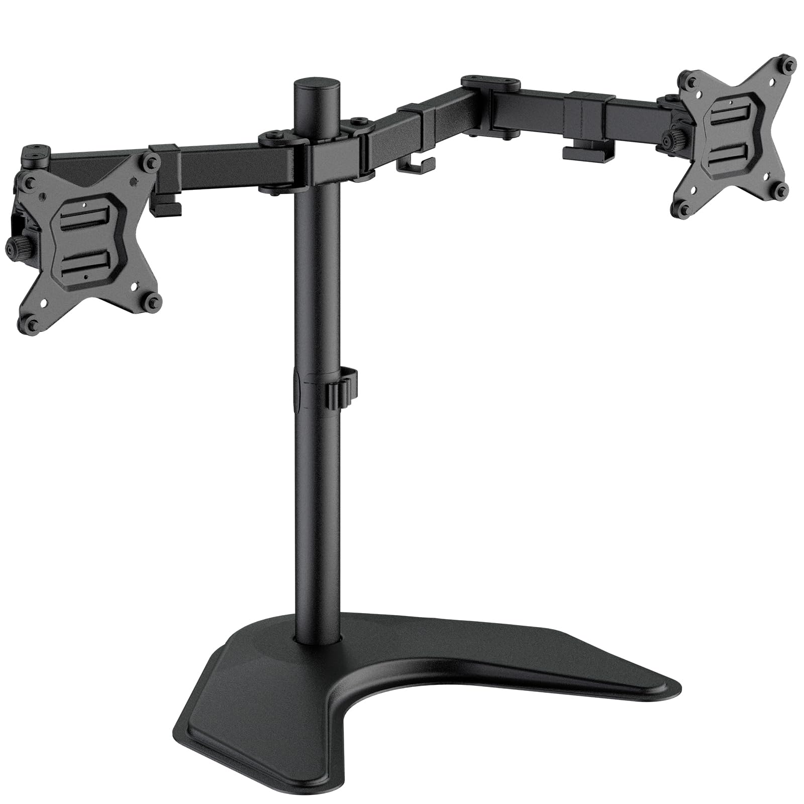 Dual Monitor Stand for 13''-27''Computer Screens,Full Motion Swivel ...