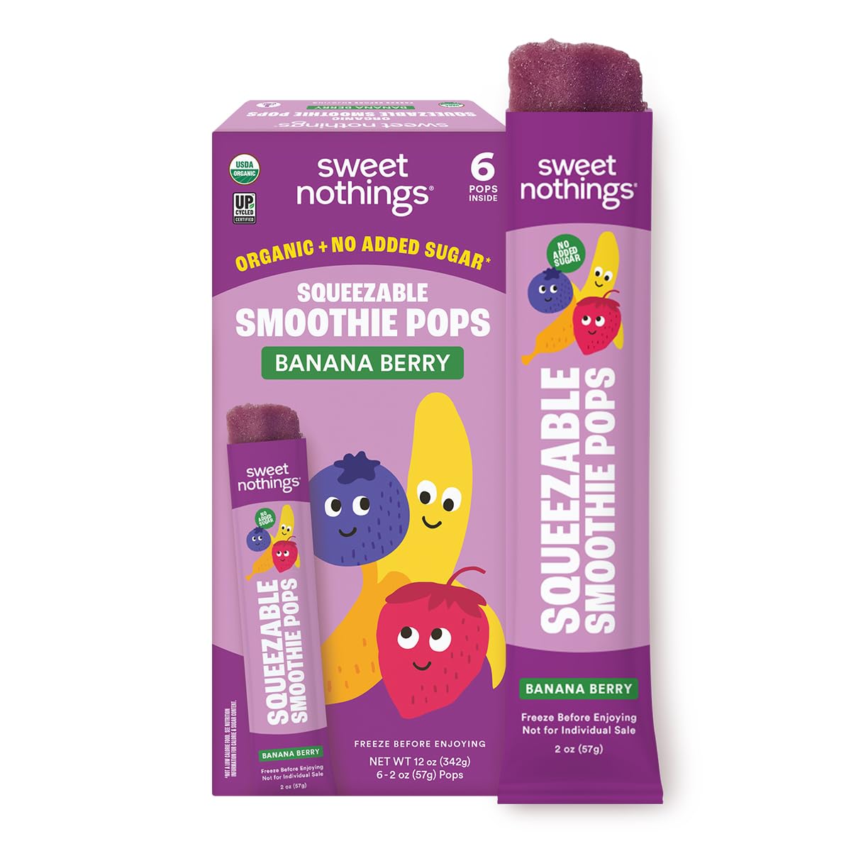 Amazon.com: Sweet Nothings, Banana Berry, USDA Organic Kids' Squeezable ...