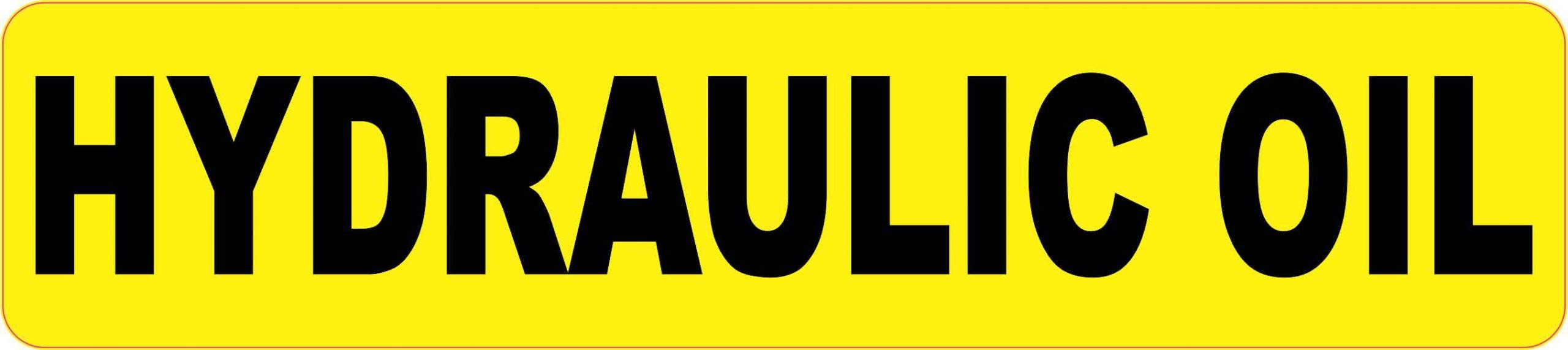 Amazon.com: StickerTalk Hydraulic Oil Vinyl Sticker, 9 inches by 2 ...