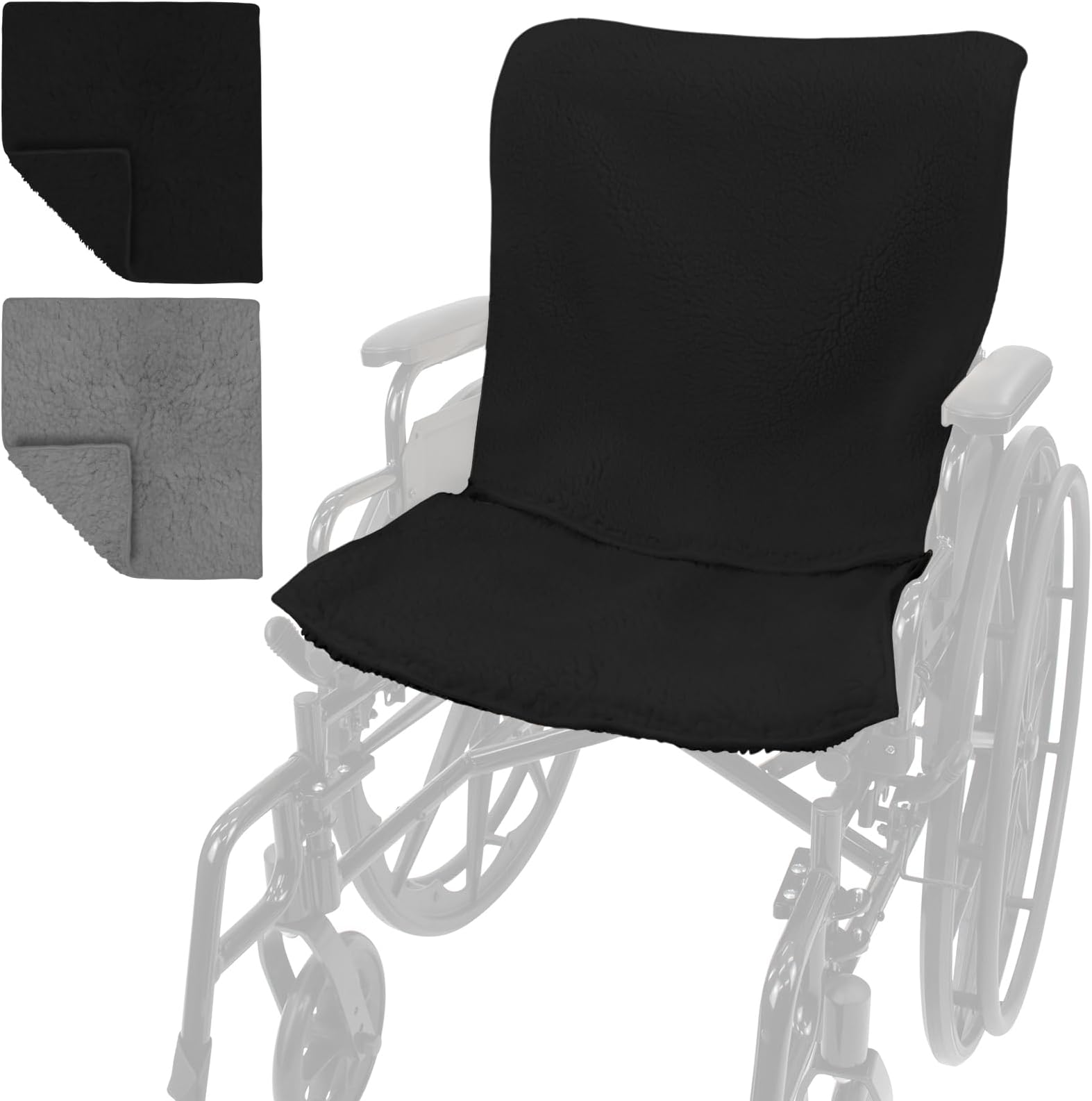 Amazon.com: Vive Wheelchair Cushion & Backrest (Sheepskin) - Acessories ...