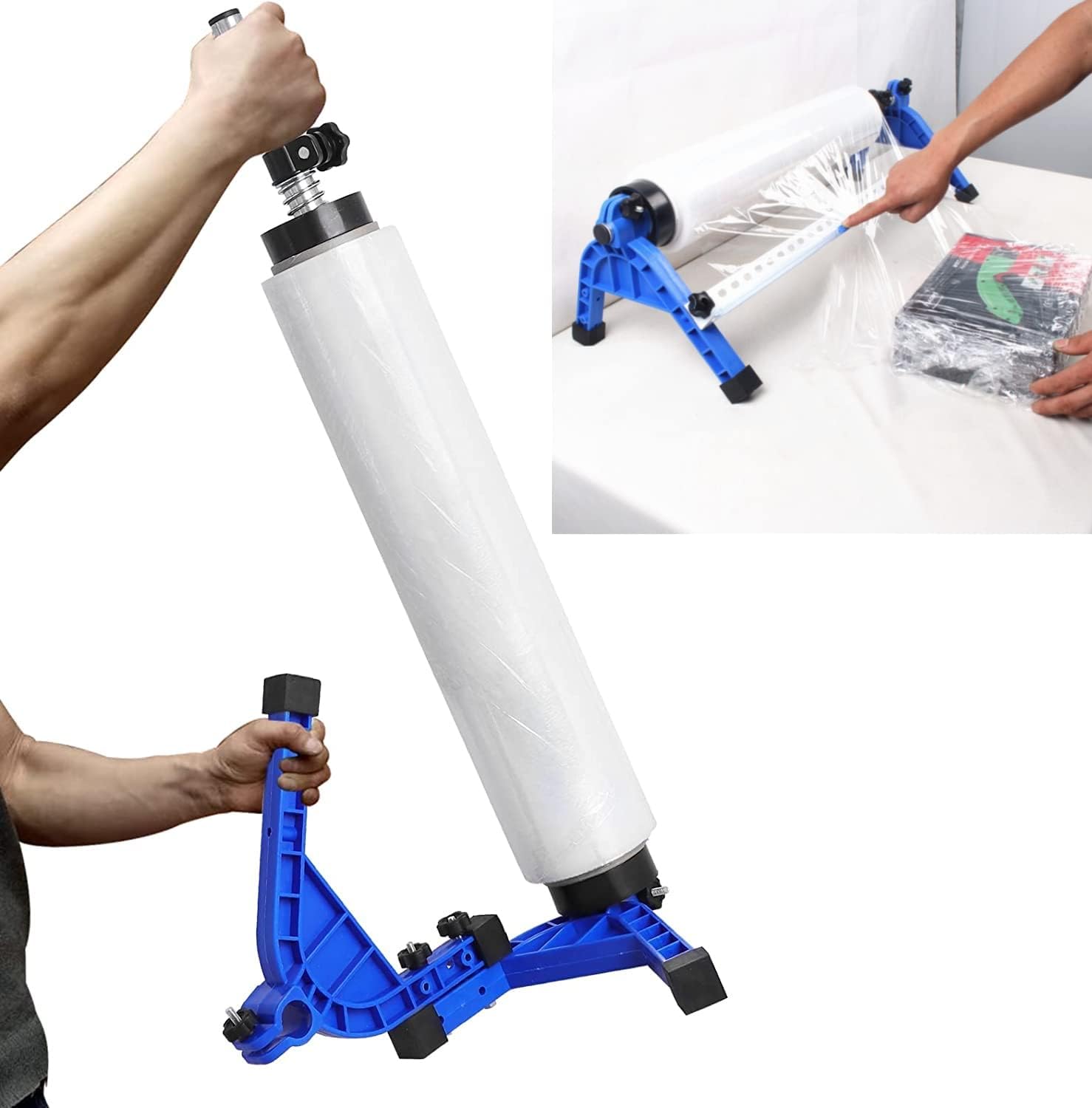 Amazon.com : HaTur 2-in-1 Table Stretch Film Dispenser Manual Pallet ...