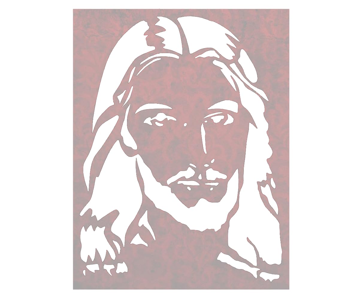 Jesus Face Stencil