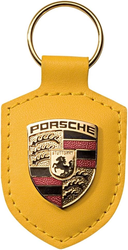 Key fob, Porsche crest, black : Amazon.co.uk: Automotive