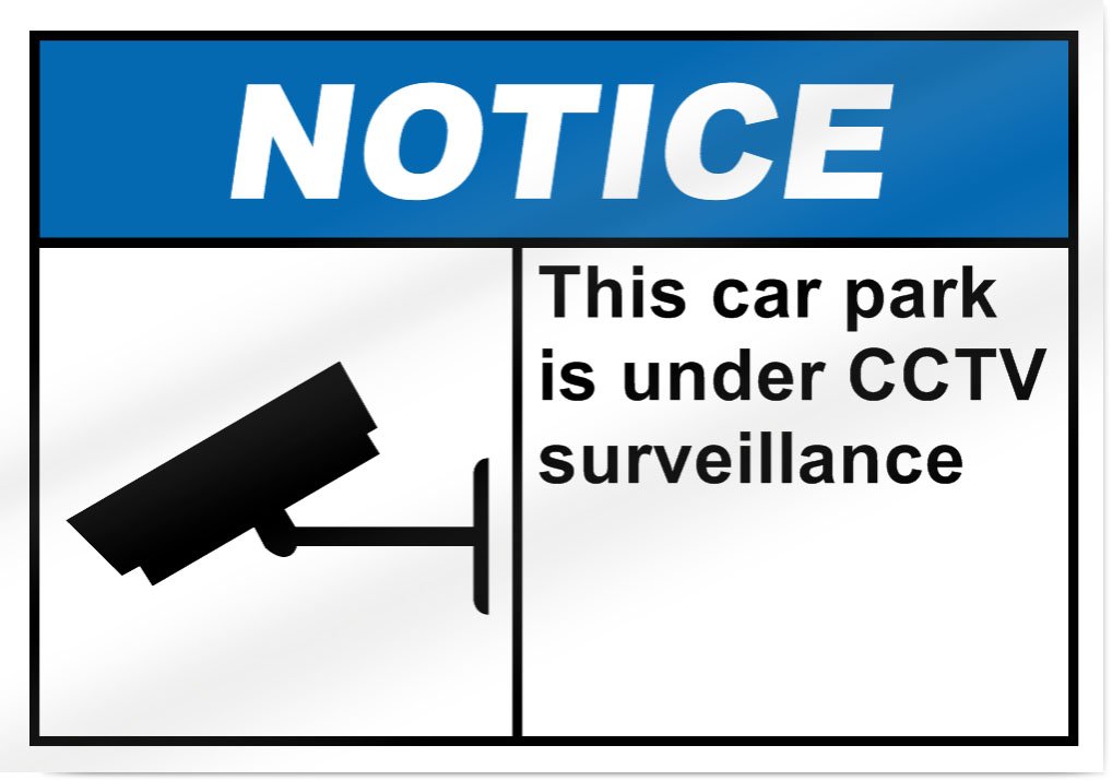 Cctv Signs To Print