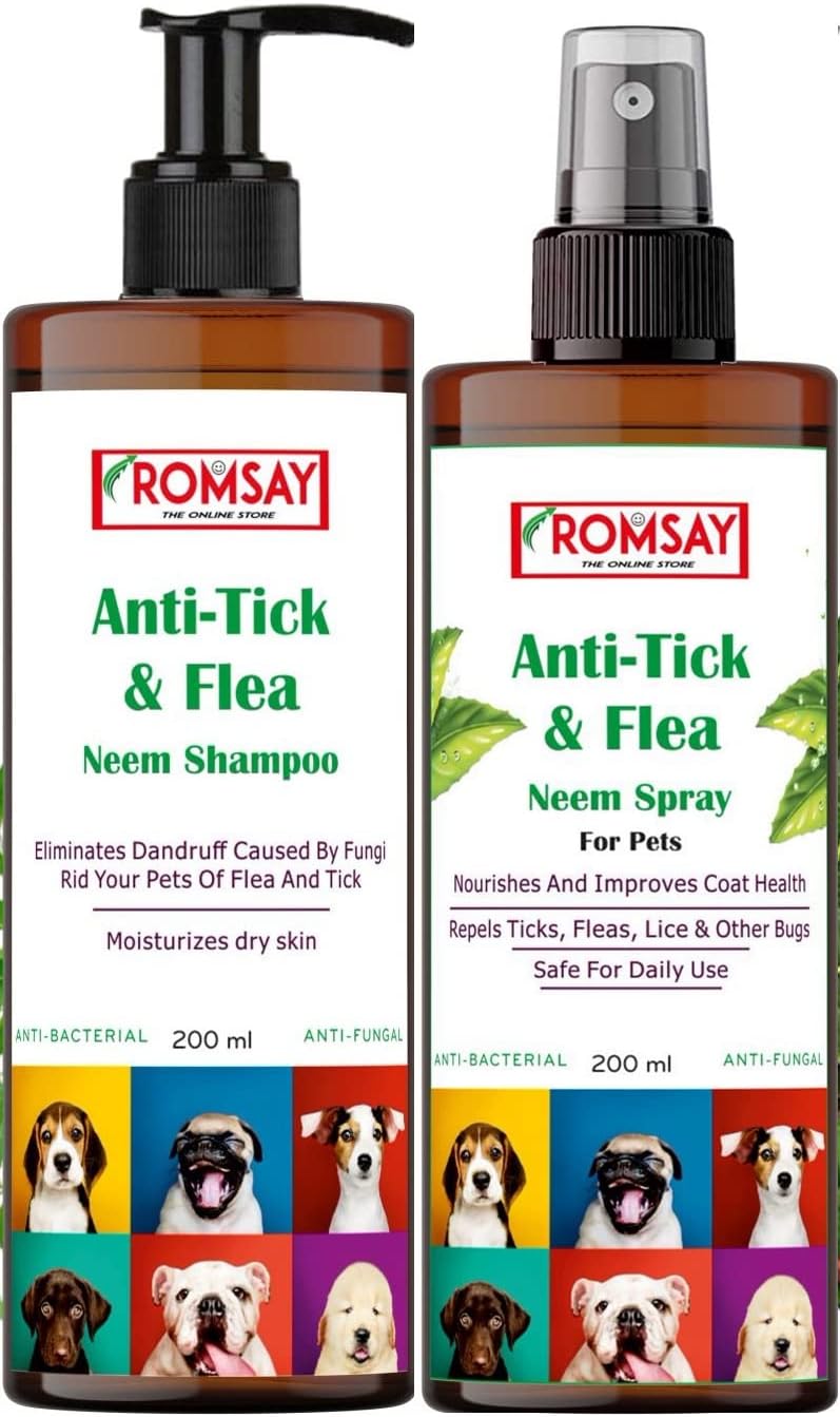 Buy ROMSAY Anti-tick & Flea Neem Dog Shampoo | Anti-Tick & Flea Neem ...