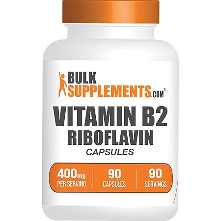 Amazon.com: BESTVITE Vitamin B-2 (Riboflavin) 400mg (120 Vegetarian ...
