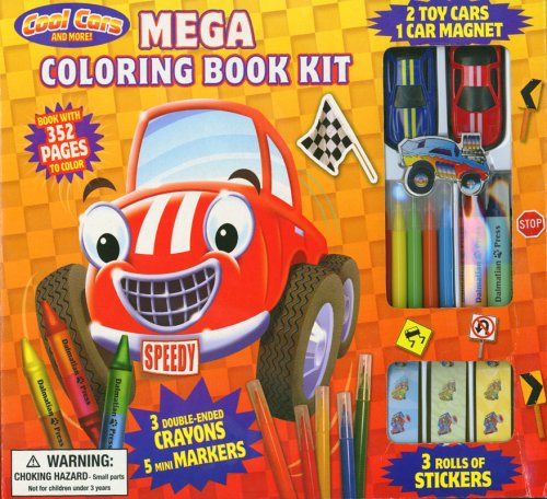 Cool Cars and More! Mega Coloring Book Kit: Dalmation Press , LLC ...