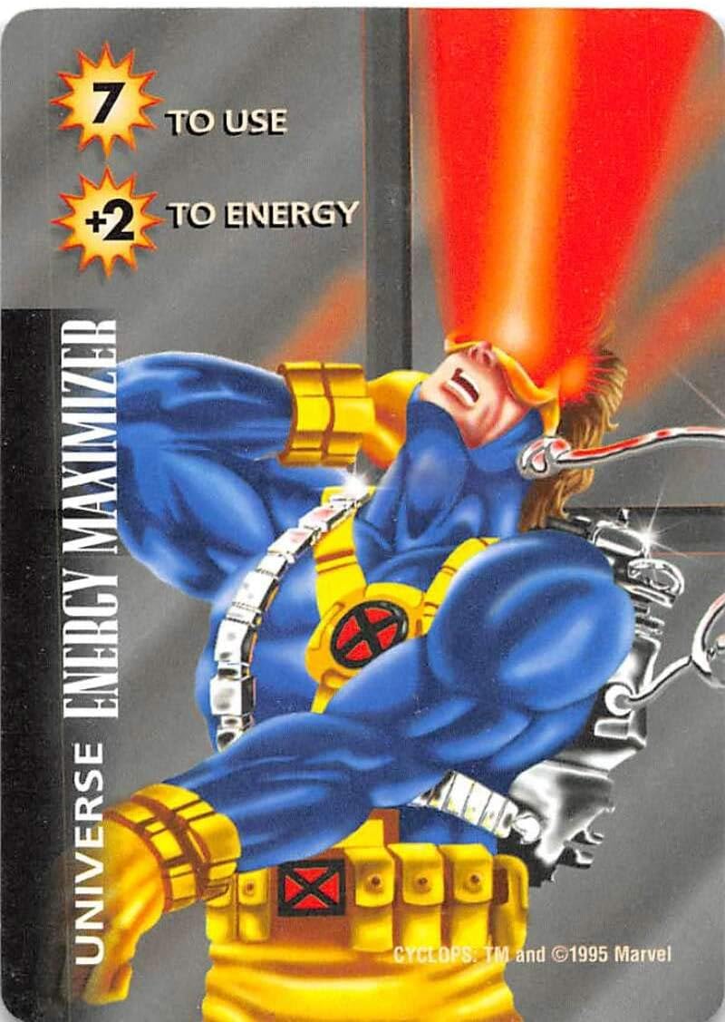 1995 Fleer Marvel Overpower NonSport #NNO Cyclops - Energy Maximizer ...