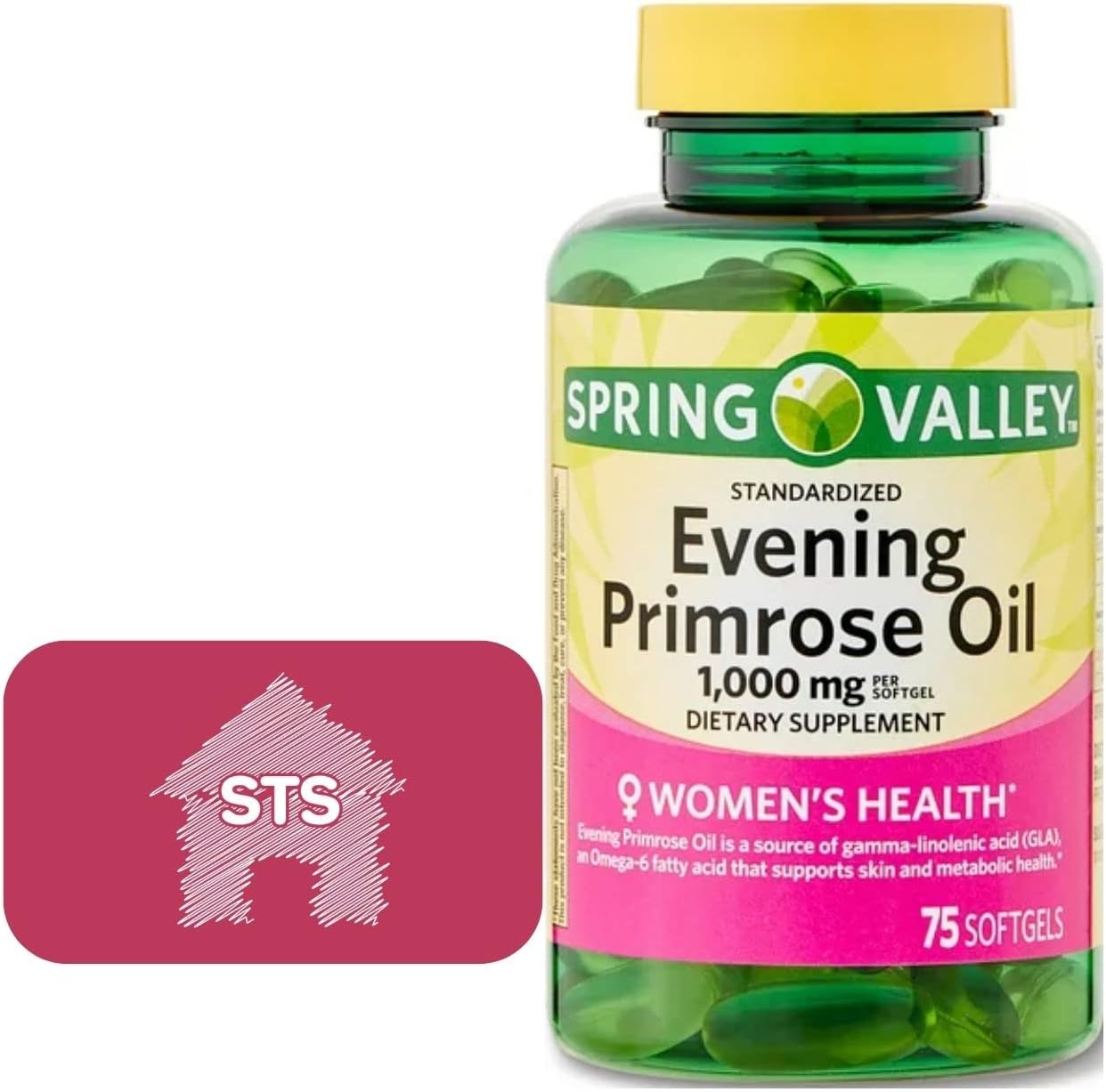 Amazon.com: Spring Valley Evening Primrose Oil 1000mg, 75 Count + STS ...