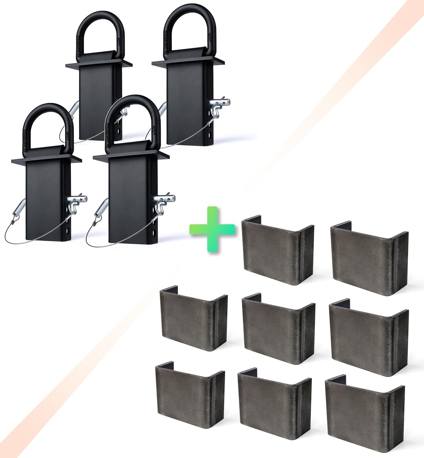 Amazon.com: Heavy-Duty Stake Pocket D Rings and Weld On Stake Pockets ...