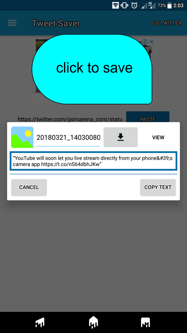 Tweet Saver - App on Amazon Appstore