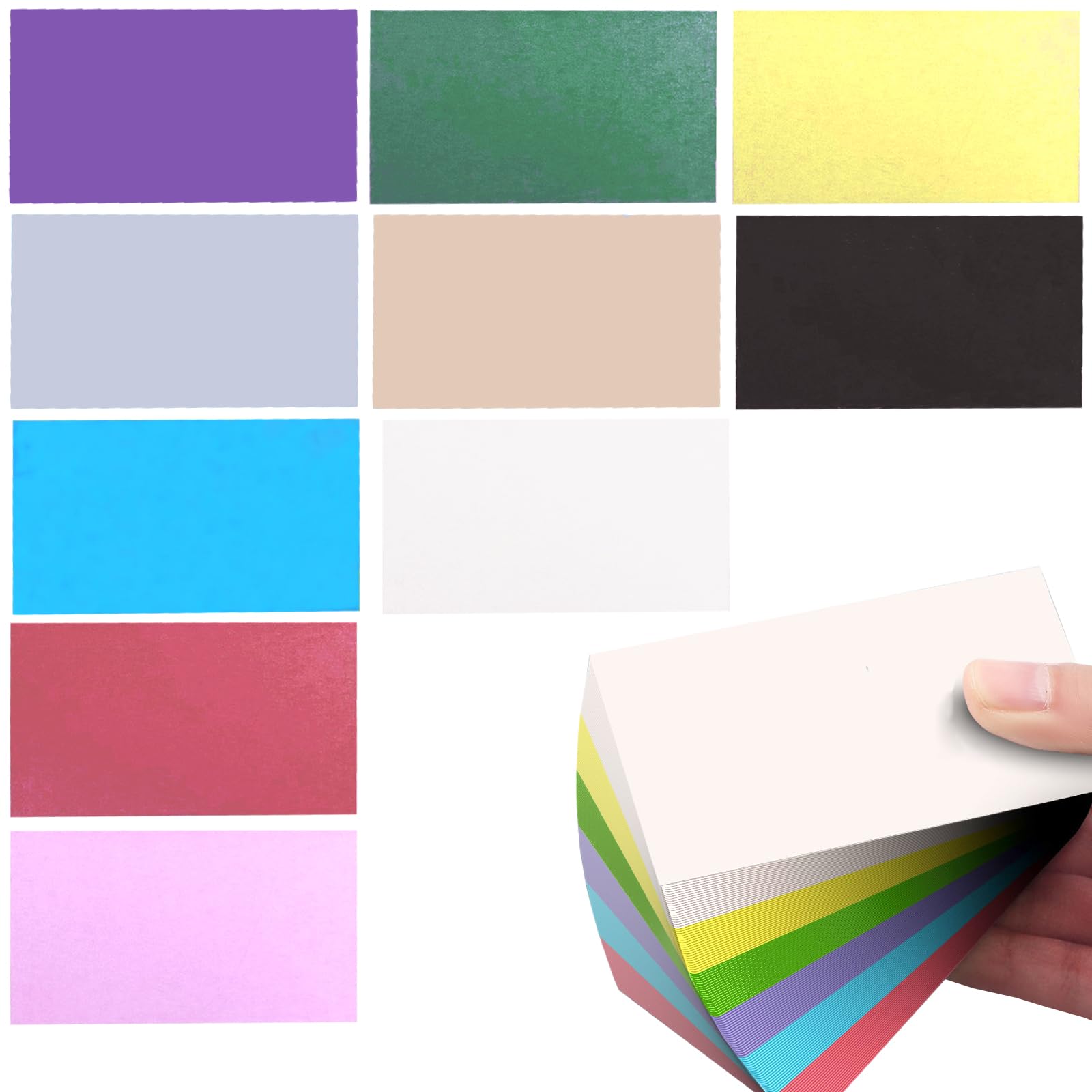 Snapklik.com : 300PCS Small Note Cards, 2"x35" Blank Colorful Cards ...