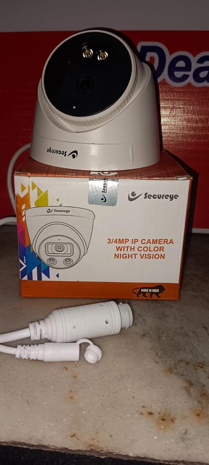 Buy Secureye 3MP IP Dome Camera with Colour Night Vision and INBUILT ...