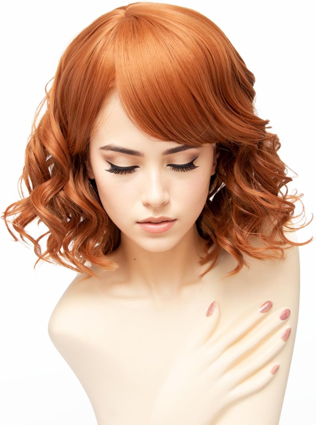 Amazon.com: BESTUNG Short Copper Red Wigs for Women wavy Layered ...