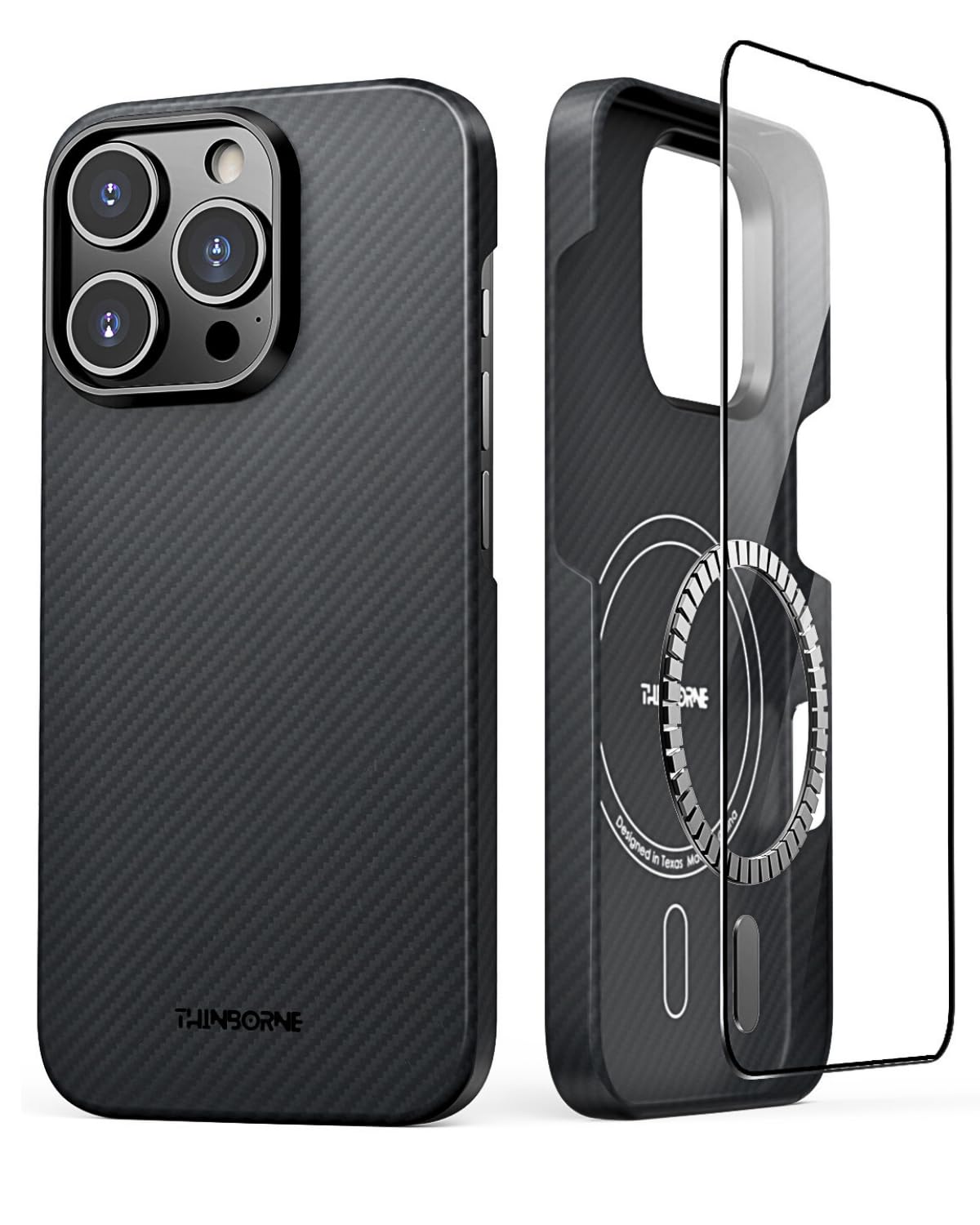 Amazon.com: Thinborne Compatible with iPhone 16 Pro Max Case, [600D ...