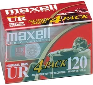 Maxell UR 120 - Cassette - 2 x 120 Min - BIAS Normal : 108045: Amazon ...